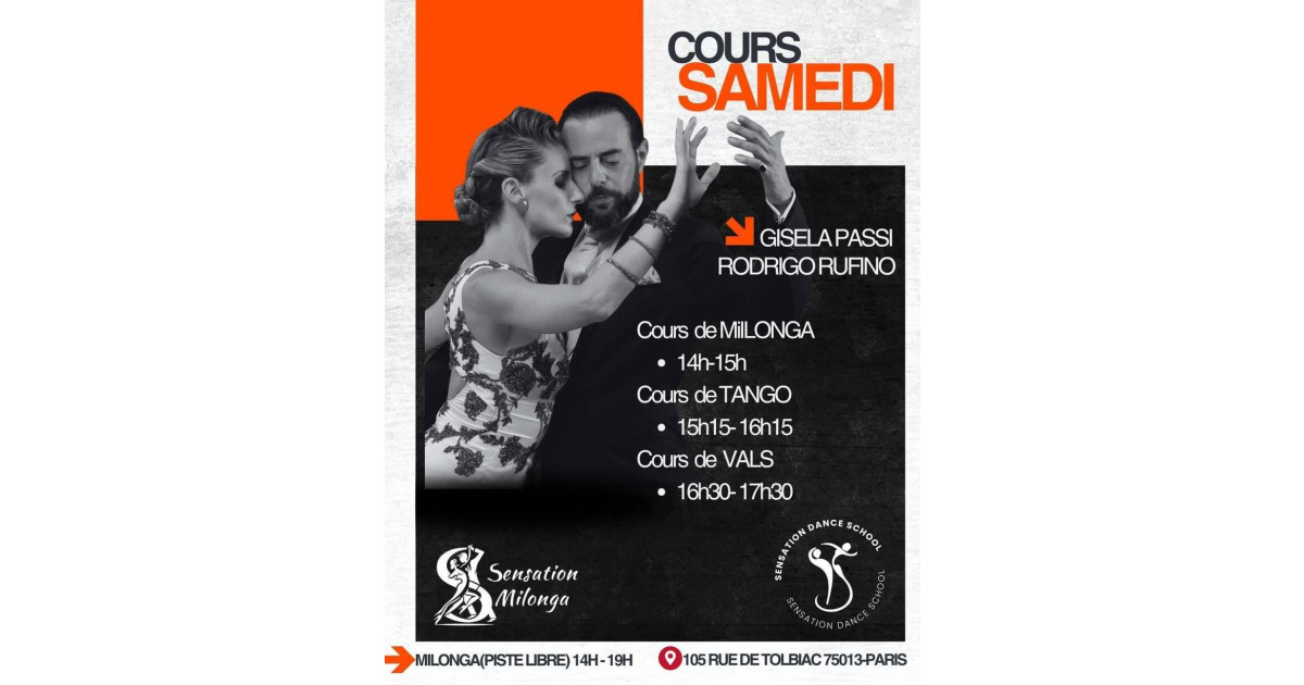 Argentine tango in Paris: 3 cours avec rodrigo et gisela