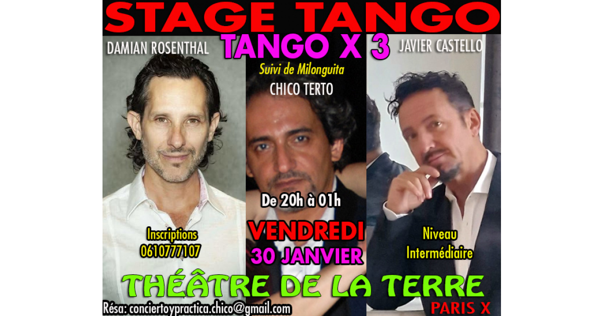 Tango argentin à Paris : javier castello chico terto damian rosenthal